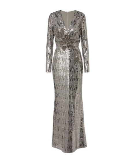 Elie Saab Floral-appliqué Sequined Silk-blend Gown