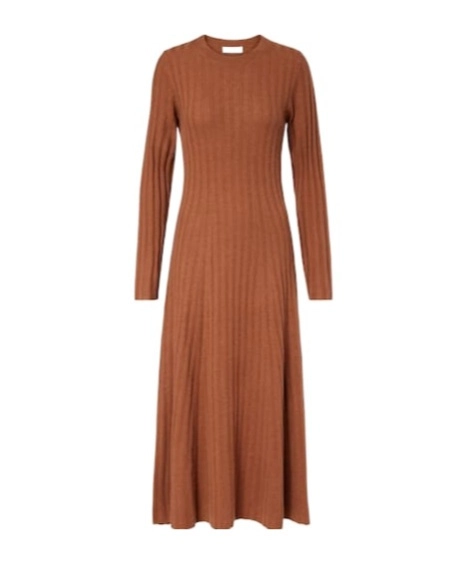 Altuzarra Gia Ribbed-knit Wool And Cashmere Maxi Dress - Brown