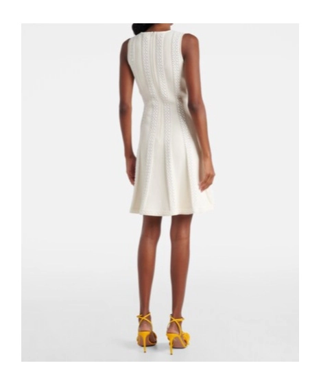 Oscar De La Renta Open-knit Minidress
