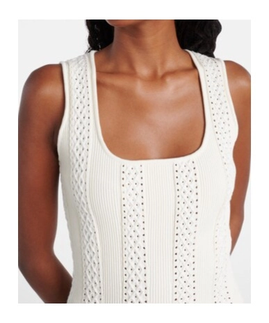 Oscar De La Renta Open-knit Minidress