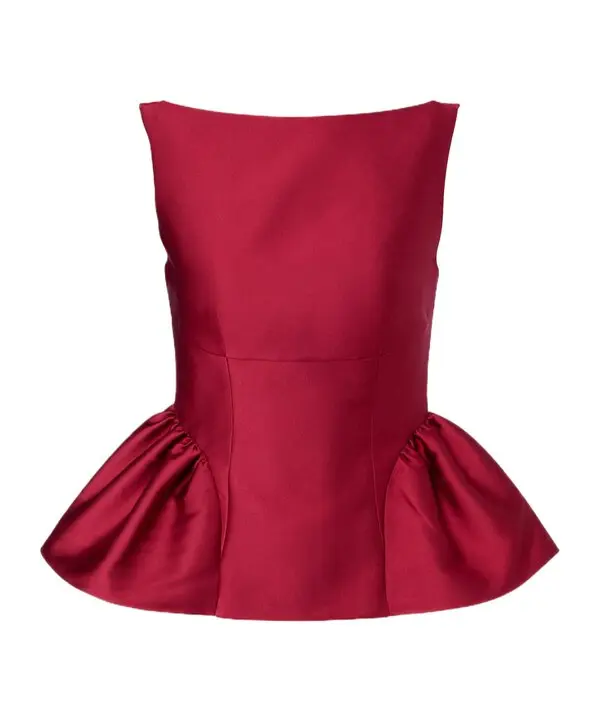 Roland Mouret Peplum Taffeta Top