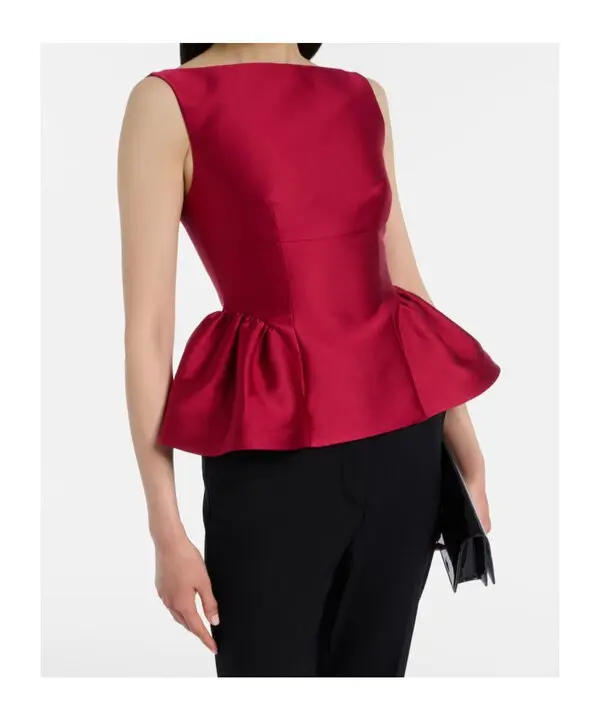 Roland Mouret Peplum Taffeta Top