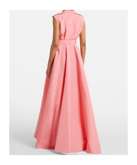 Carolina Herrera Belted Silk Gown
