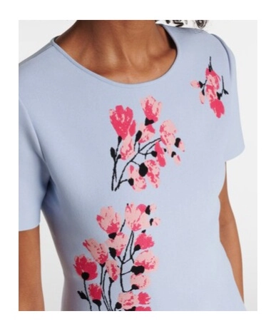 Carolina Herrera Floral Jacquard Midi Dress - White