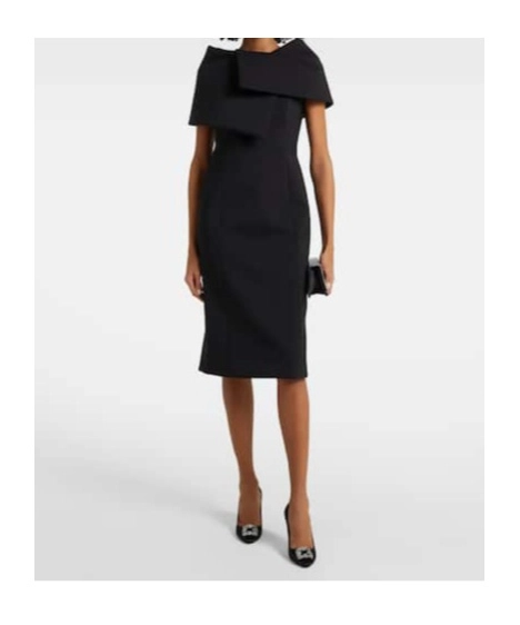 Oscar De La Renta Draped Cocktail Dress