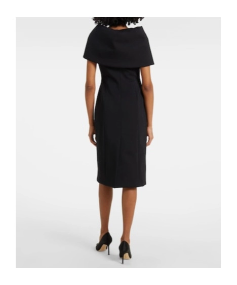 Oscar De La Renta Draped Cocktail Dress
