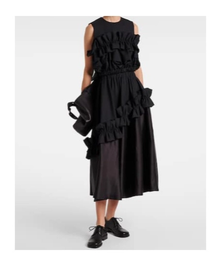 Comme Des Garçons Ruffled Wool Top