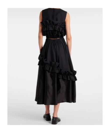 Comme Des Garçons Ruffled Wool Top
