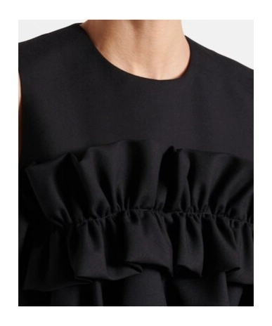 Comme Des Garçons Ruffled Wool Top