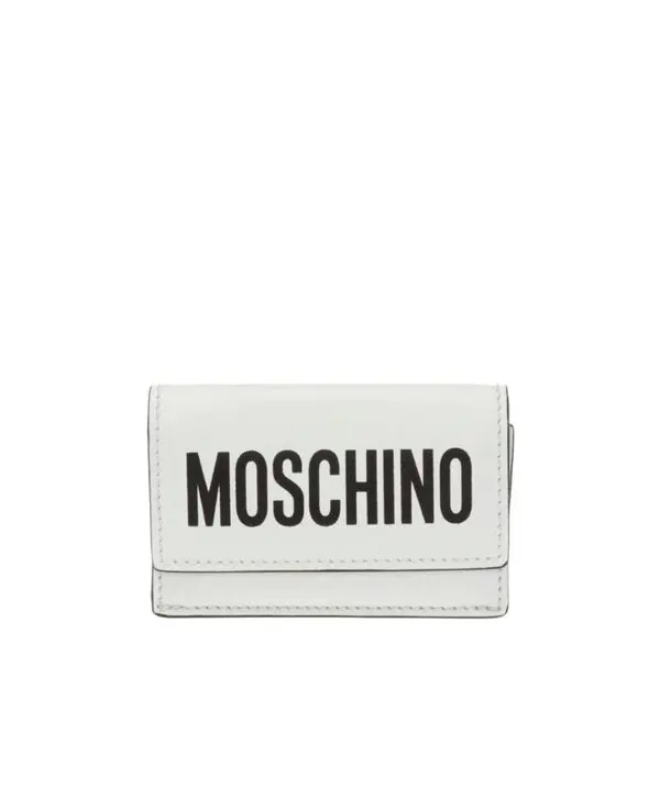 Moschino Mini Logo-print Wallet - White