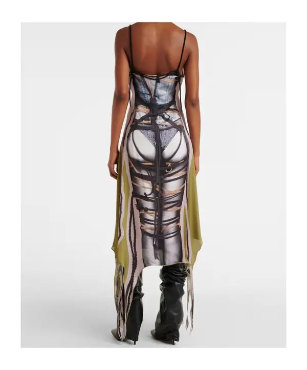 Y/project Bondage Print Midi Dress