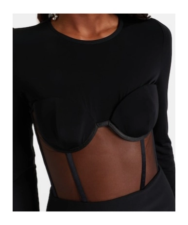 NENSI DOJAKA Paneled Corset Dress