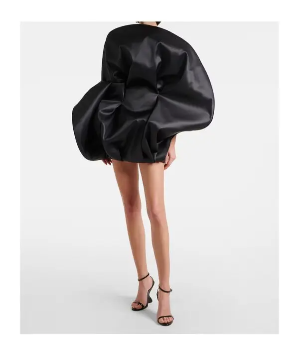 Magda Butrym Ruffled Wool And Silk Organza Mini Dress