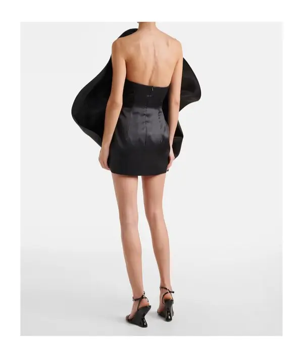 Magda Butrym Ruffled Wool And Silk Organza Mini Dress
