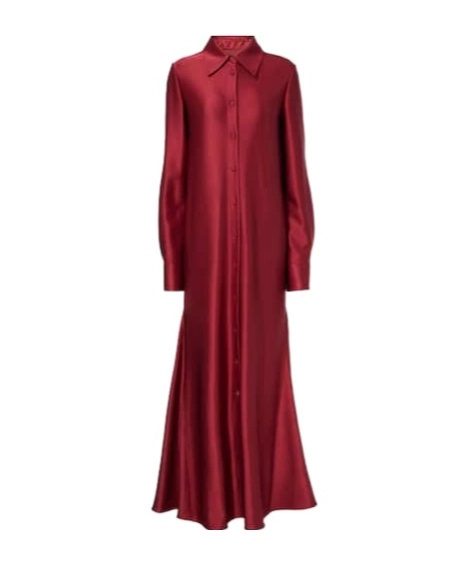 JIL SANDER Satin Shirt Dress