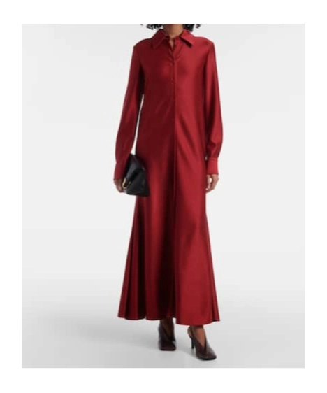JIL SANDER Satin Shirt Dress