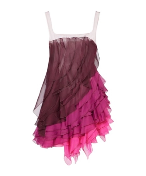 NENSI DOJAKA Kiera Ruffled Mini Dress - Red