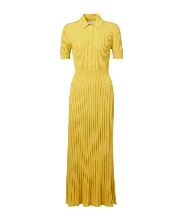 Gabriela Hearst Short-sleeved Dress - Yellow