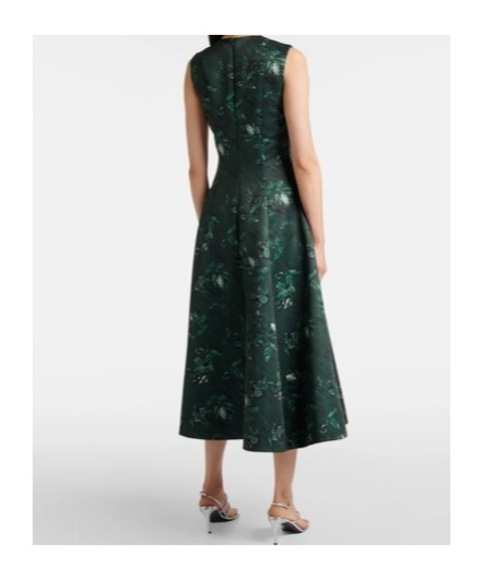 EMILIA WICKSTEAD Mara Floral Taffeta Gown - Green