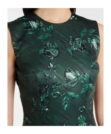 EMILIA WICKSTEAD Mara Floral Taffeta Gown - Green