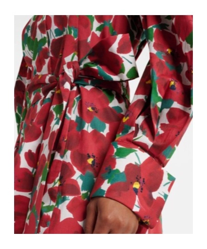 Carolina Herrera Floral Cotton-blend Shirt Dress
