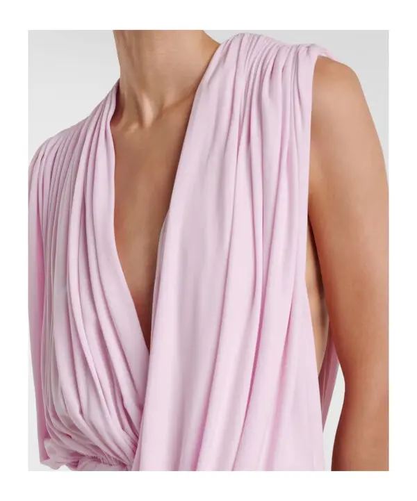 Magda Butrym Sleeveless Pleated Draped Dress
