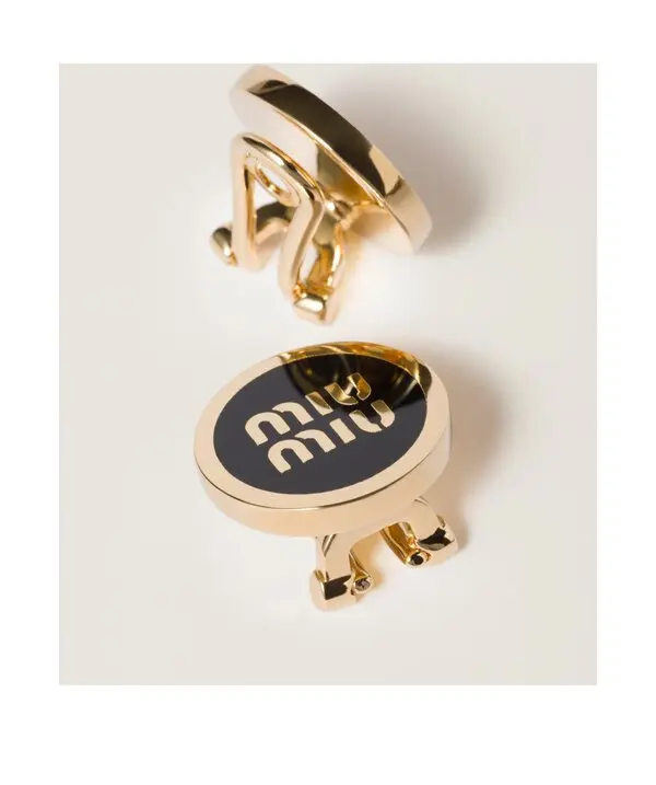 Miu Miu Two-tone Clip-on Earrings