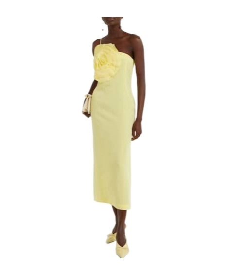 Blumarine Floral Embroidered Midi Dress