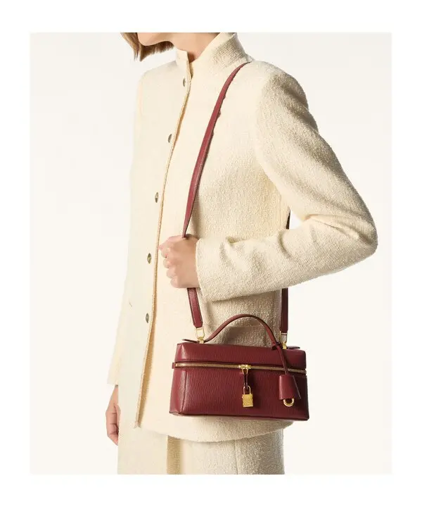 Loro Piana Extra Bag L23 Shoulder Bag - Redcurrant Red/gold