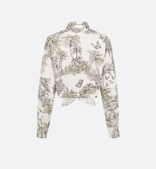 Dior Dioriviera Tied Cropped Blouse