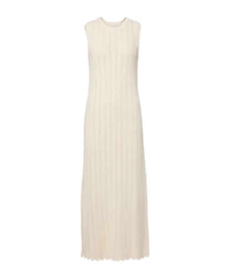 Altuzarra Sissi Open-knit Cotton Midi Dress - Nude