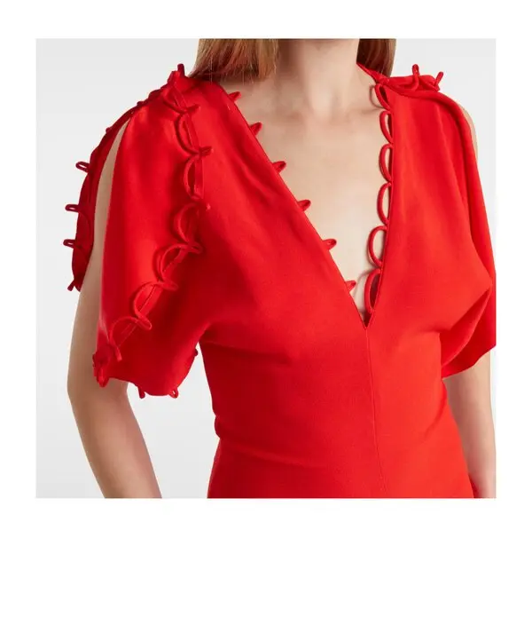 Victoria Beckham Asymmetric Draped Maxi Dress