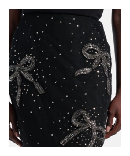 Carolina Herrera Embellished Sheer Midi Skirt