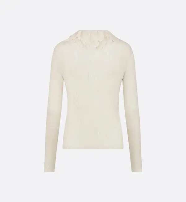 Dior Cardigan With Removable Ruched Collar