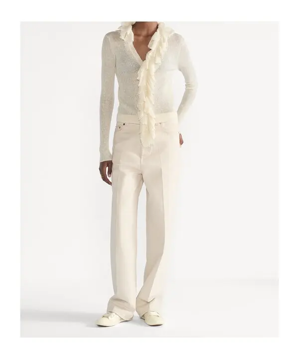 Dior Cardigan With Removable Ruched Collar