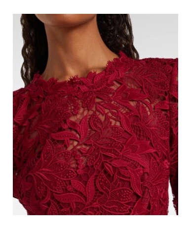 Carolina Herrera Lace Midi Dress