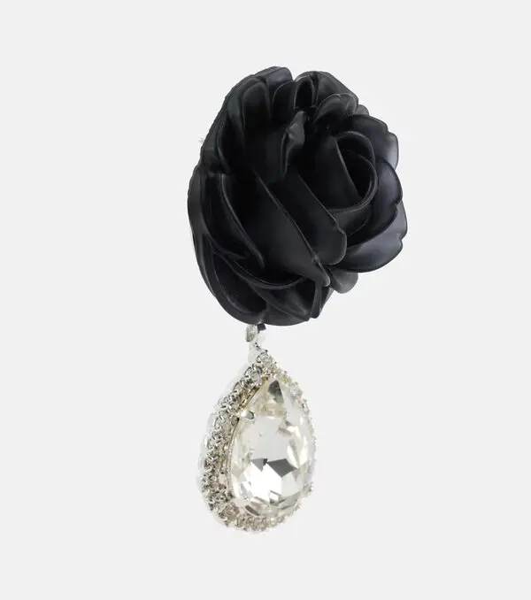 Magda Butrym Mini Rose Crystal-embellished Drop Earrings