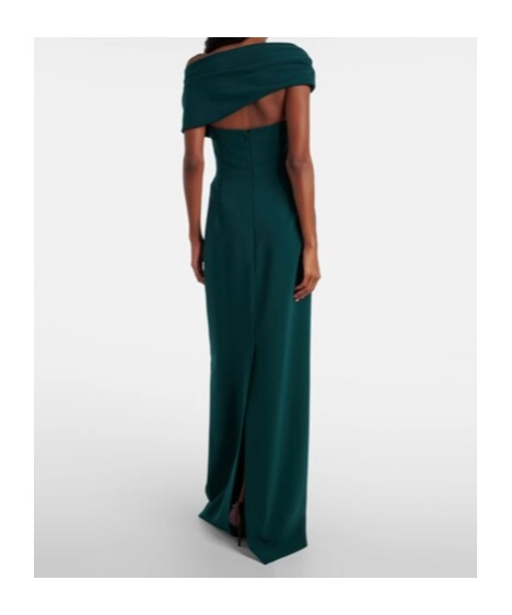 Carolina Herrera Floral Off-shoulder Crêpe Gown