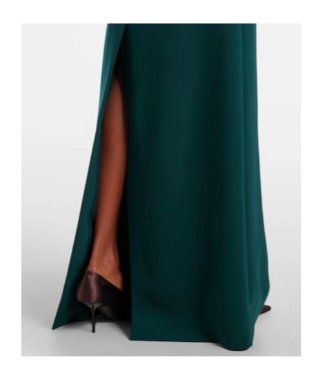 Carolina Herrera Floral Off-shoulder Crêpe Gown