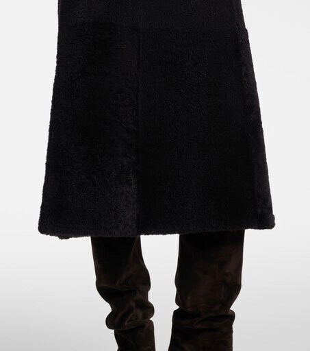YVES SALOMON Shearling Maxi Skirt
