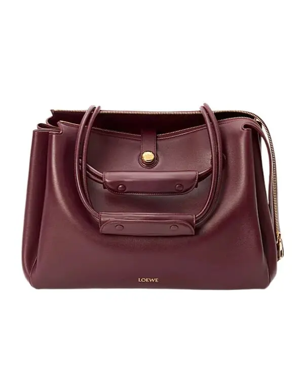 Loewe Lettering Shoulder Bag - Red