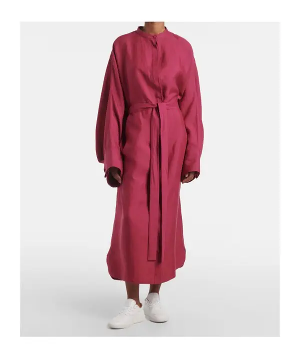 Gabriela Hearst Tilda Linen Belted Dress