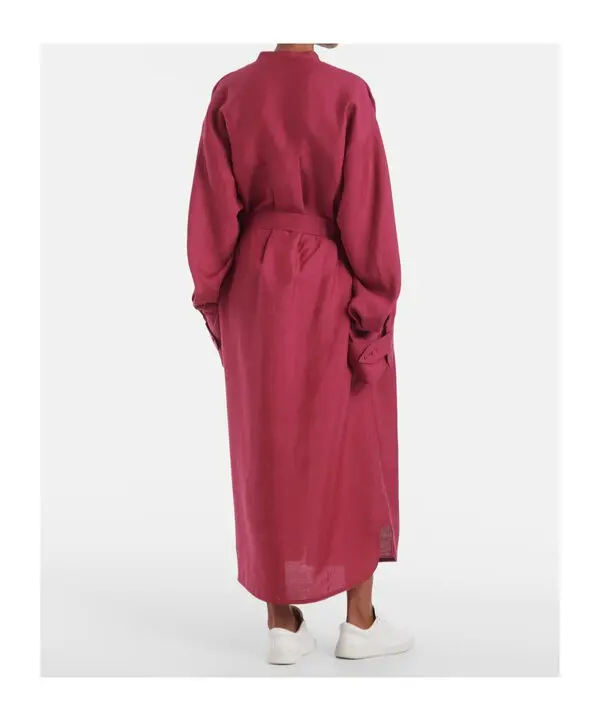 Gabriela Hearst Tilda Linen Belted Dress