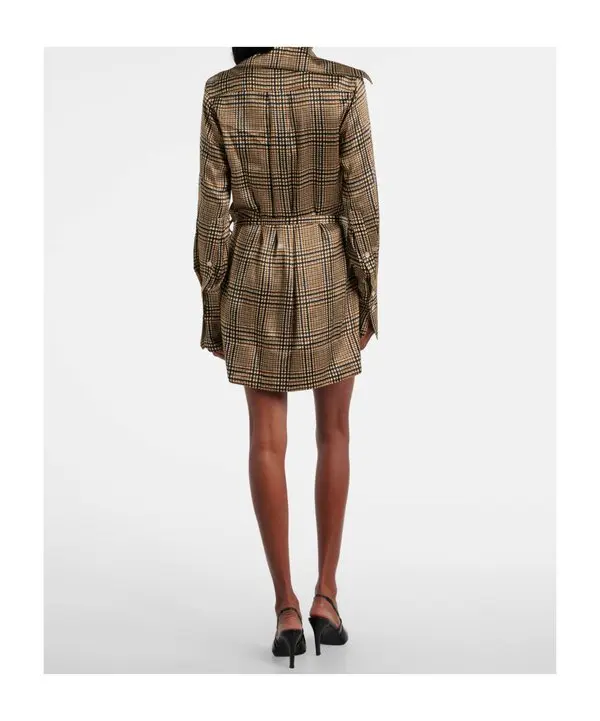 PATOU Plaid Shirt Dress