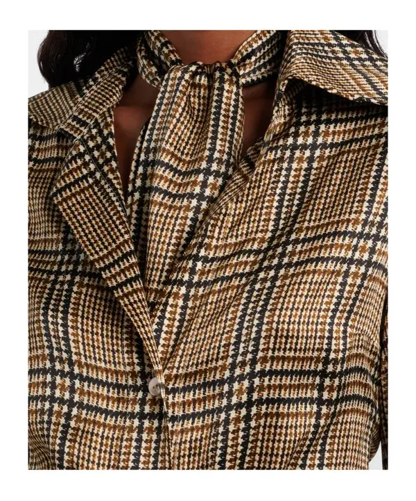 PATOU Plaid Shirt Dress