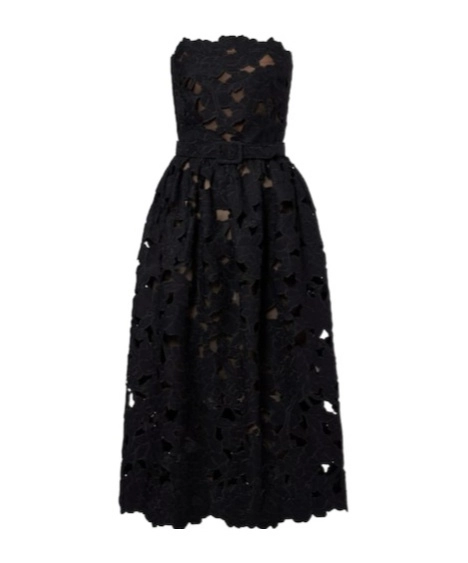 Oscar De La Renta Lace Bustier Dress