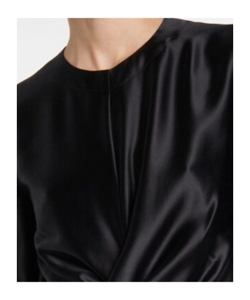 Altuzarra Honey Belted Silk Satin Midi Dress