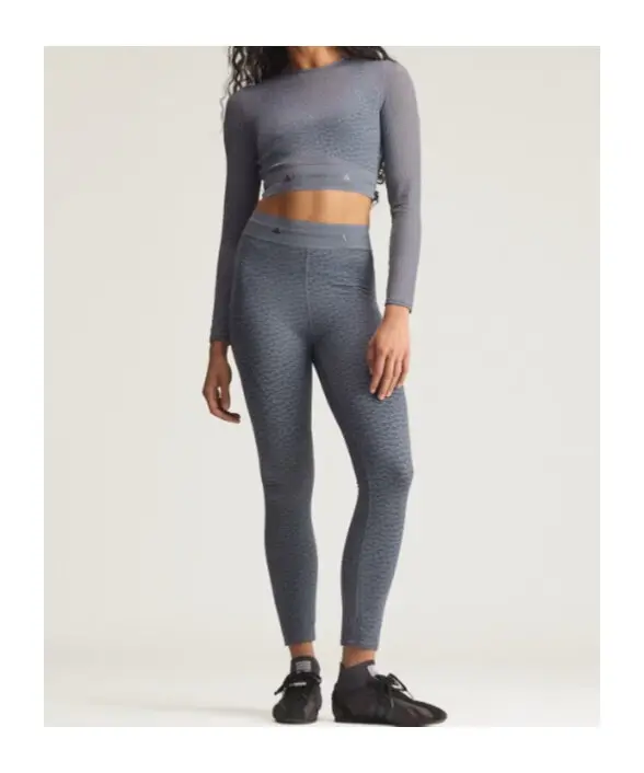 Adidas By Stella McCartney Cropped Mesh Performance Top