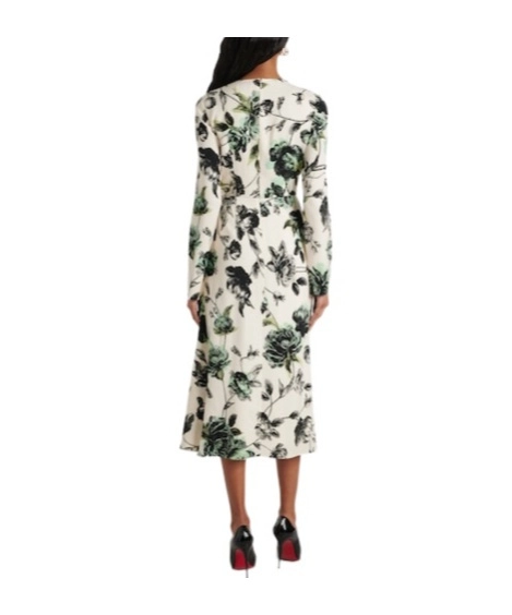 Erdem Draped Midi Dress