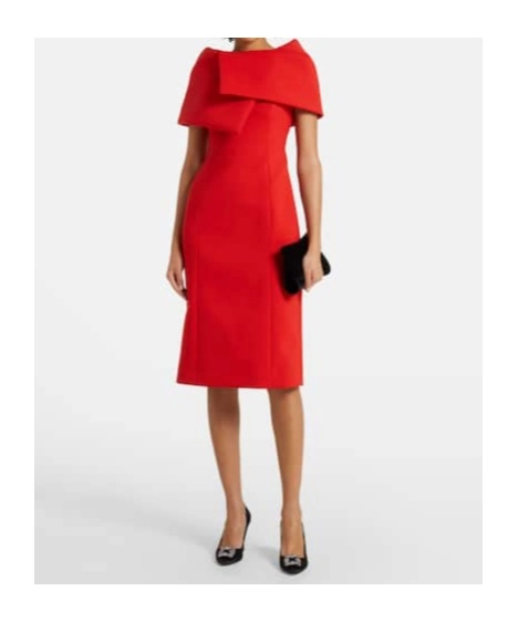 Oscar De La Renta Draped Cocktail Dress